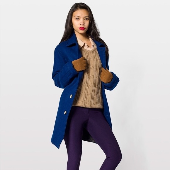 American Apparel | Jackets & Coats | American Apparel Wool Coat Blue Xs ...